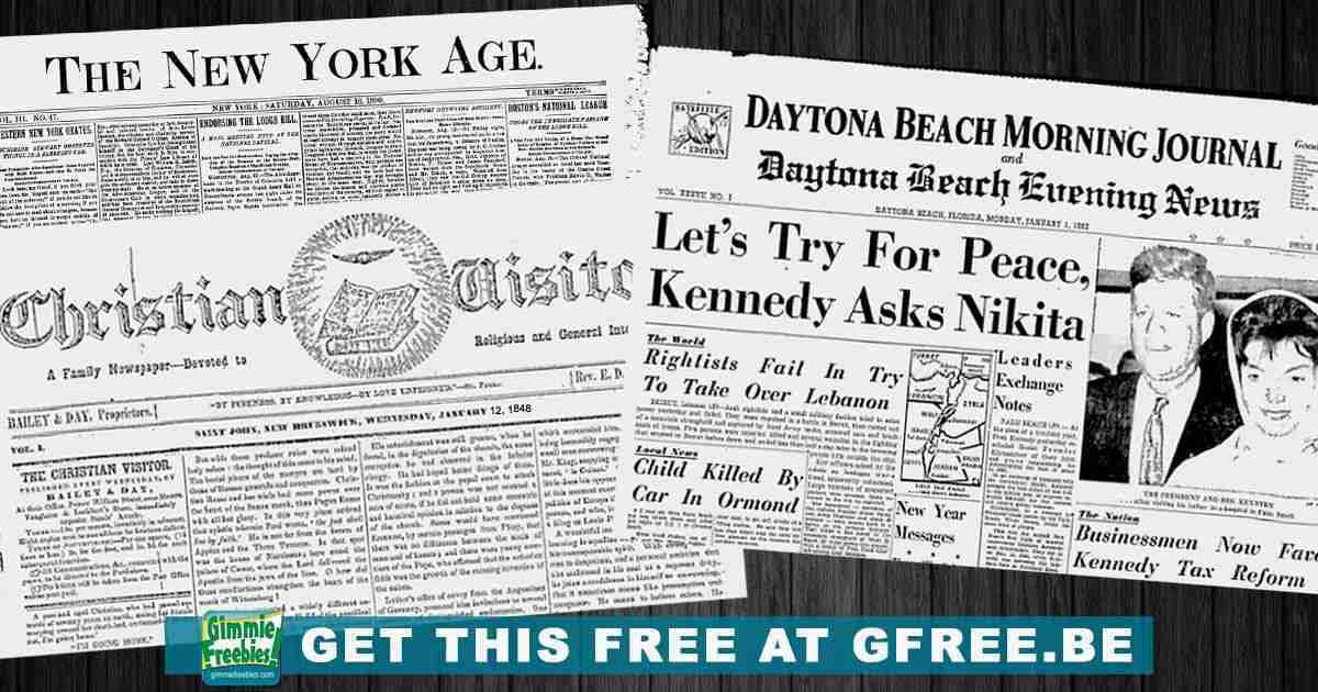 Free Google News Archive Search The History Of Newspapers And News